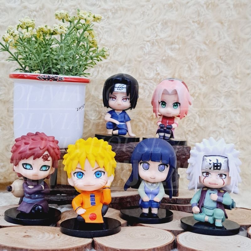 Naruto Shippuden Anime Action Figure Set Mix Cake Topper Figurine Wibu ...