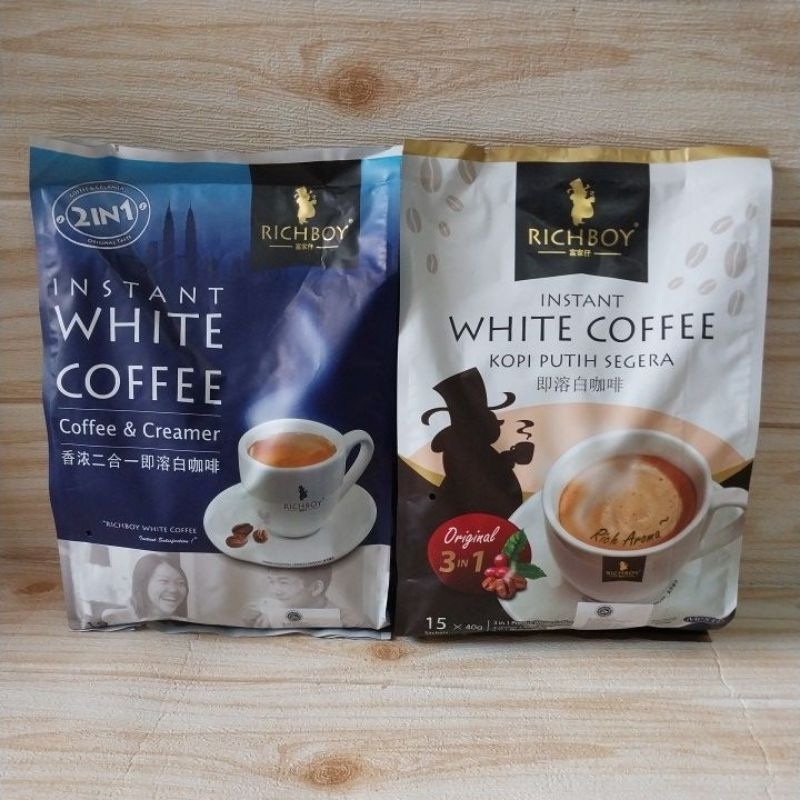 Richboy Instant White Coffee Original 3in1 / Coffee & Creamer 2in1 ...