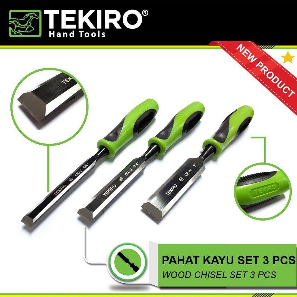 KAYU TEKIRO Original Wood Chisel Set 3 Pcs Gg Fiber Wood Chisel Set GT ...