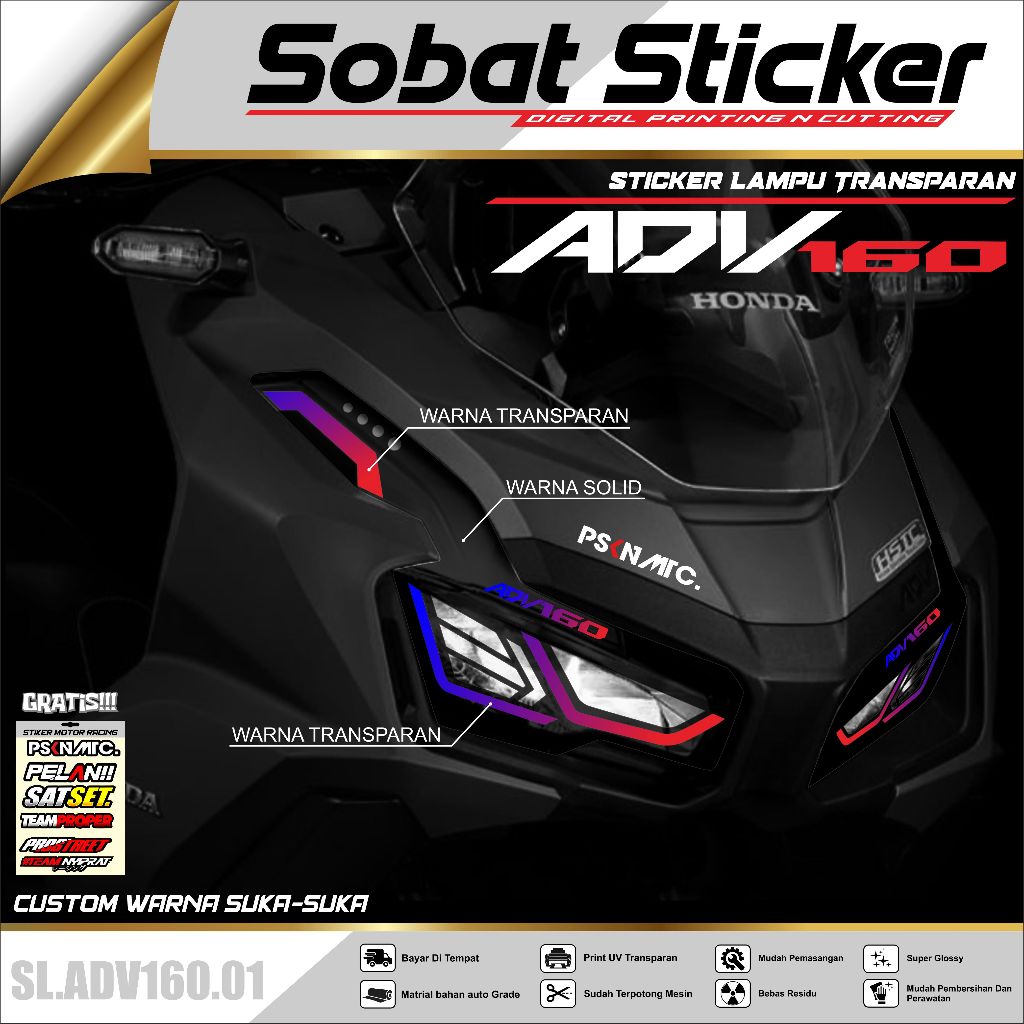 Adv 160 Lamp Sticker/Variation Of Transparent UV Eyebrow Lamp ...