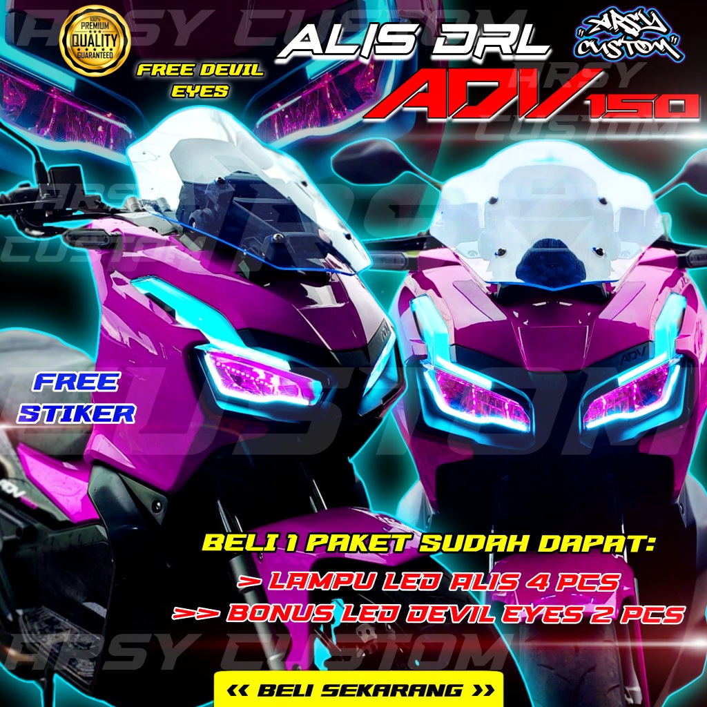 Adv 150 160 Motorcycle Eyebrow Lights New 2019 2020 2021 2022 2023 ...