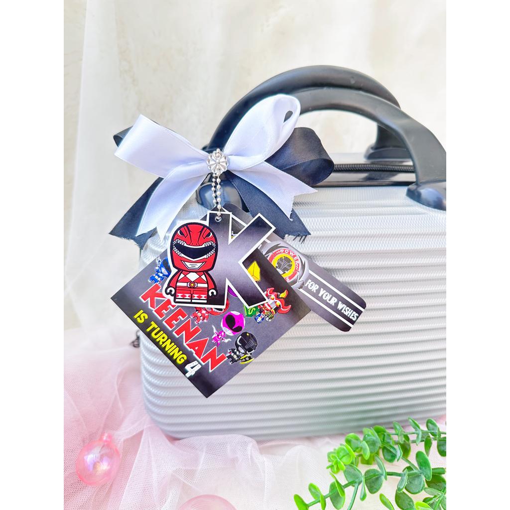 3 in 1 - Power Rangers - Thank You Card Birthday Card/Birthday Thank ...