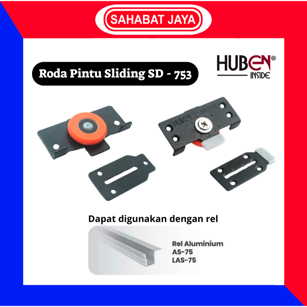 Huben Sliding Door Wheels SD 753 | Shopee Singapore