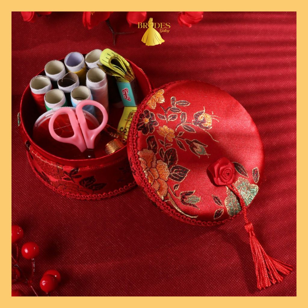 Bd Wedding Sewing Set/Sewing Set Complete Round Fabric/Sewing Box Set ...