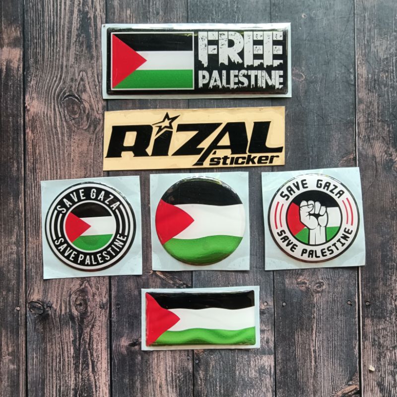 Palestine Flag Embossed sticker Embossed sticker Embossed sticker ...