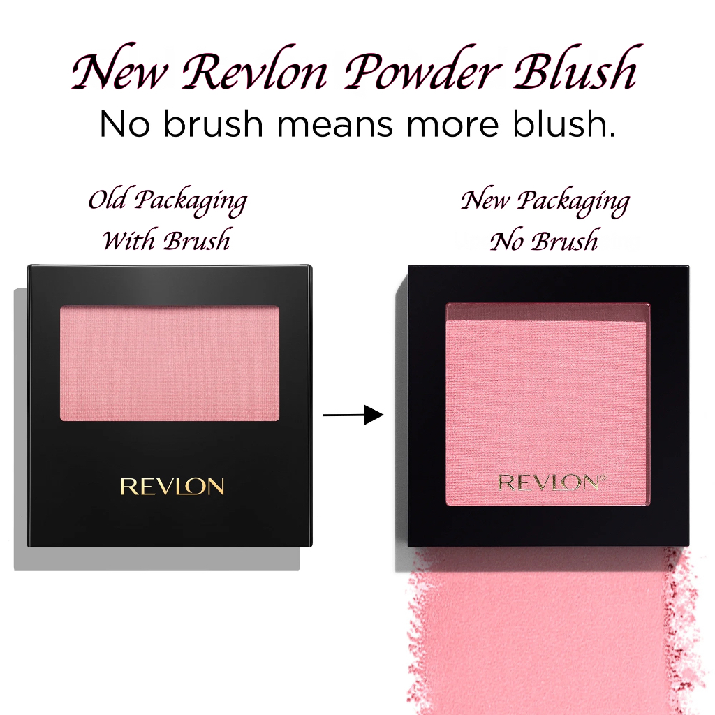 Revlon Powder Blush On Revlon New Packaging No Brush (Full Size ...