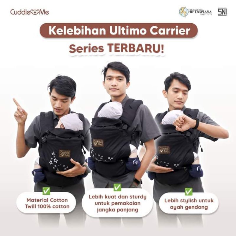 Cuddleme Ultimo Solid Front Carrier Support Mshape Carrier with hipseat ...