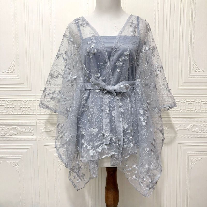 Outer Brukat Cape Brukat Tile Mutiara Kebaya Simple Cape Brukat One ...