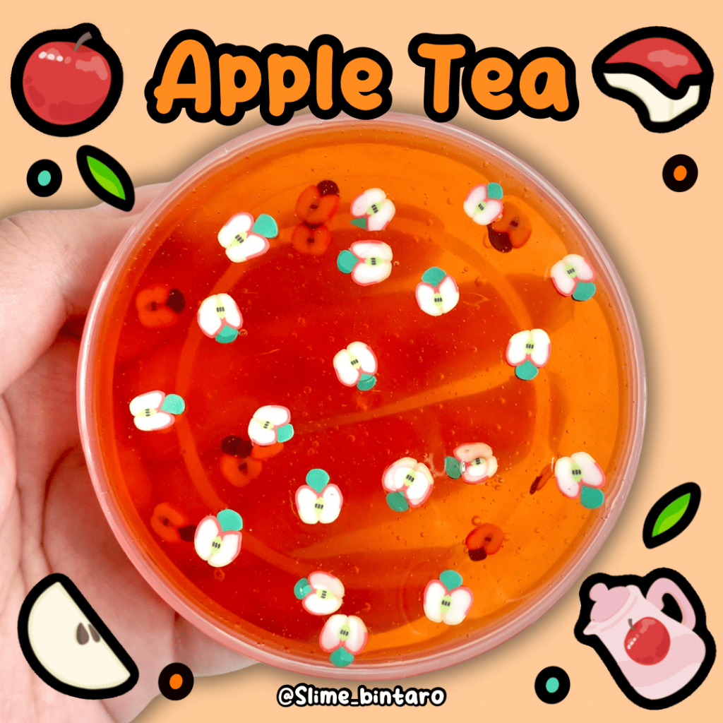 Clear SLIME APPLE TEA BY SLIME BINTARO || Clear SLIME || Premium SLIME ...