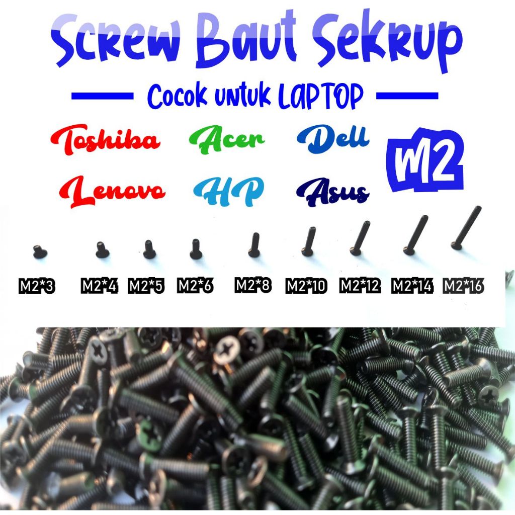 Asus Laptop Screws Lenovo Laptop Casing Bolts Hard Disk Screws Computer ...