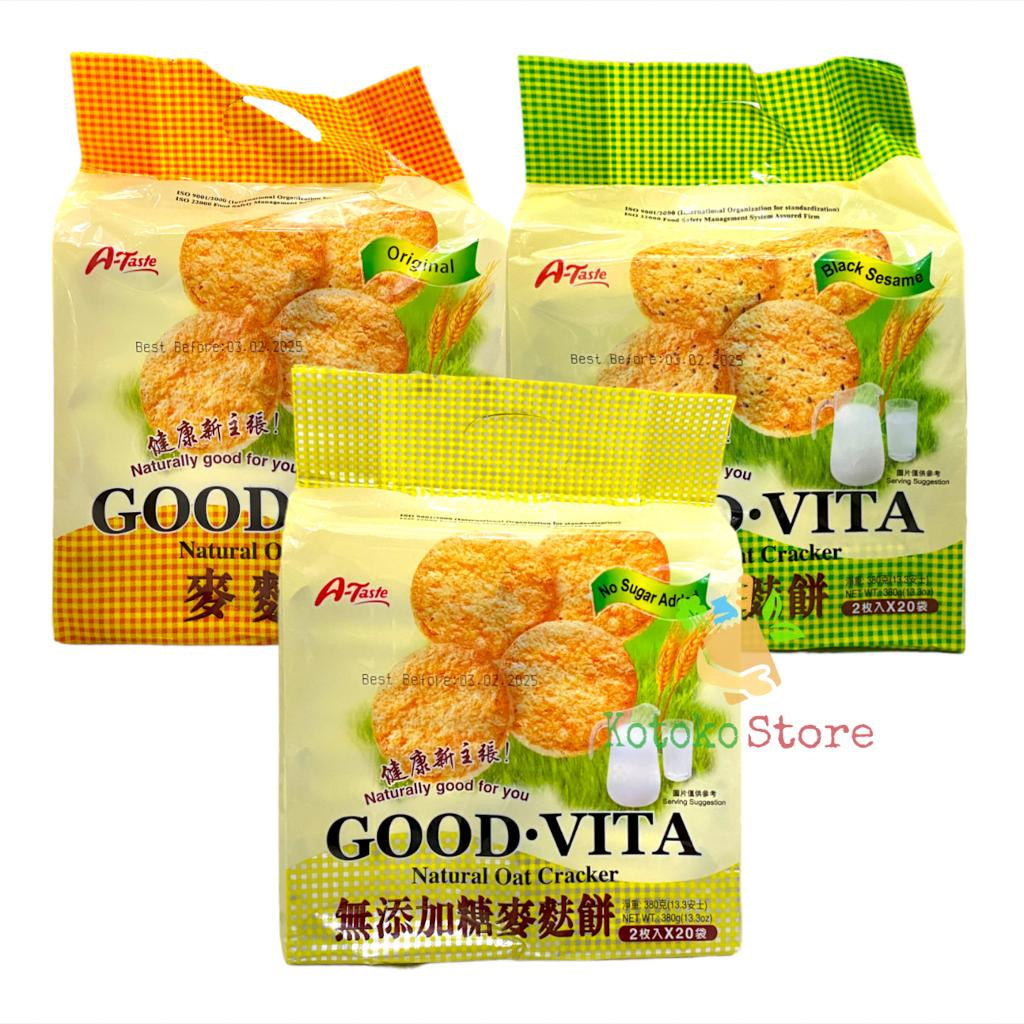 A-taste Good Vita Oat Crackers Sugar Free Black Sesame Original/Cross ...