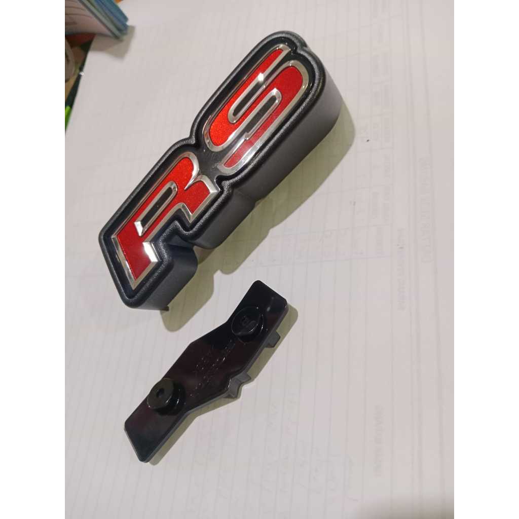 HITAM MERAH Red and black honda front grill RS logo Emblem | Shopee ...