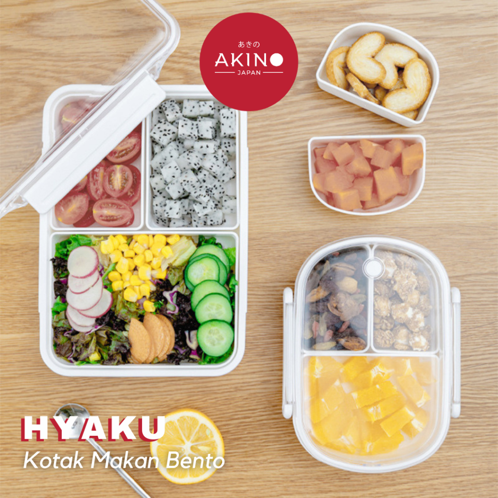 [AKINO]HYAKU Container Set Aesthetic Rice Practical Lunch Box ...