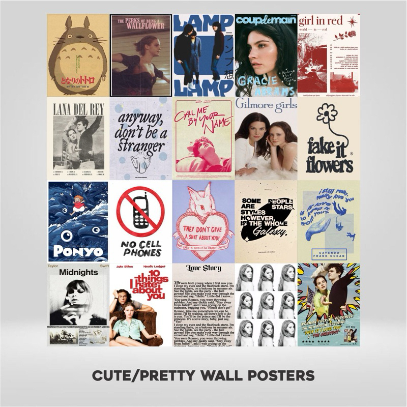 Cute Pretty Wall Poster / Wall Decor | Shopee Singapore