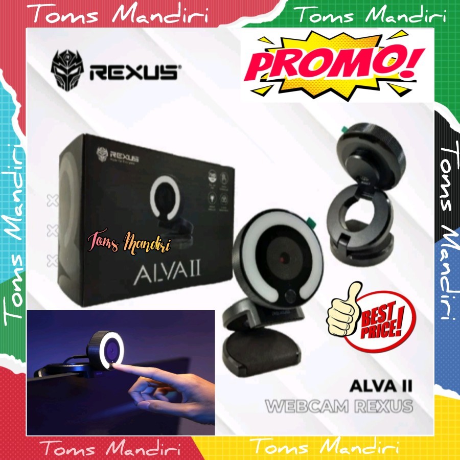 Rexus Alva II/ 2 SW-RX03 Webcam With Mic + Ring Light | Shopee Singapore
