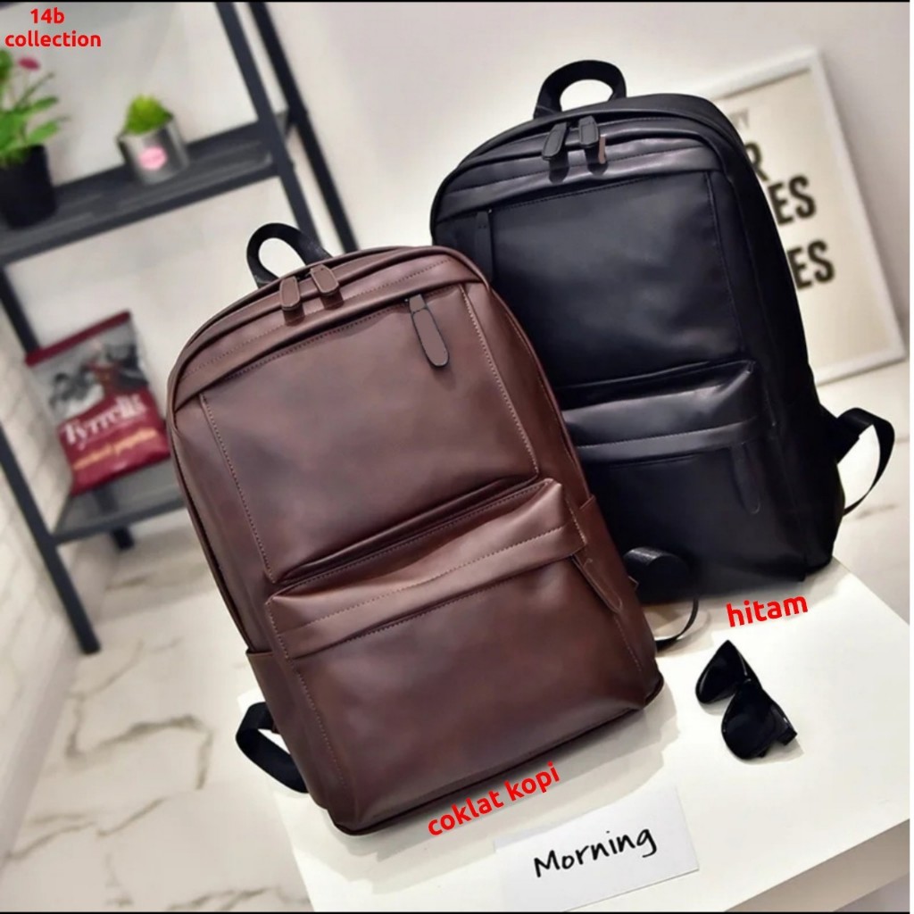 2024 Newest Multi Function Leather Men's Backpack / KULYA High School ...