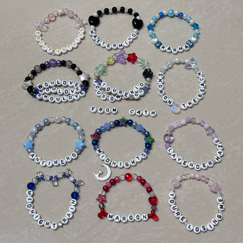 Midnights - taylor swift friendship bead bracelets album songs & lyrics ...