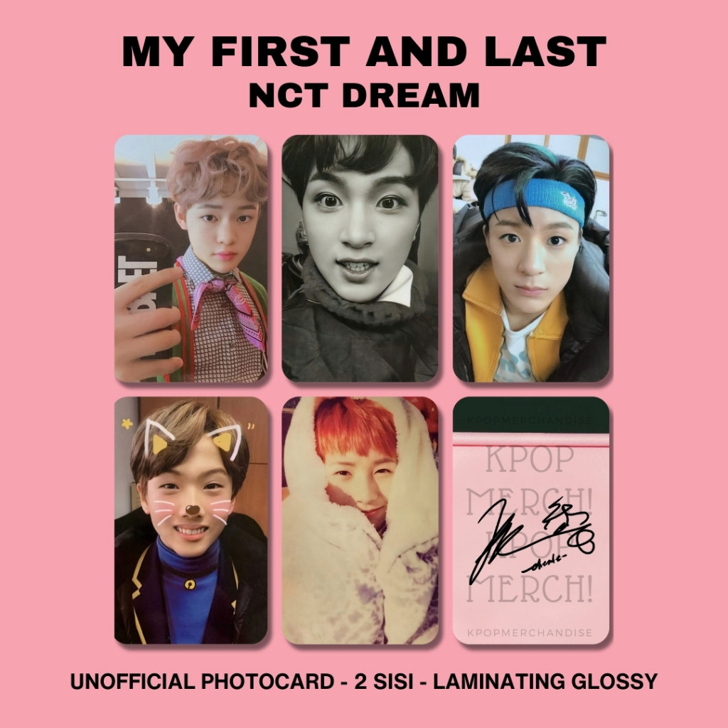 Photocard nct dream my first and last mfal pc premium chenle haechan ...