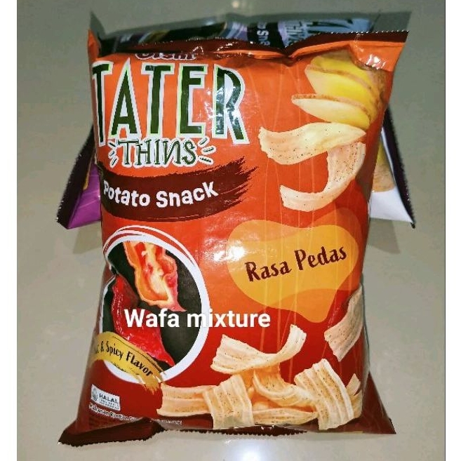 Oishi tater thins potato Snack spicy flavor 100g jumbo size | Shopee ...