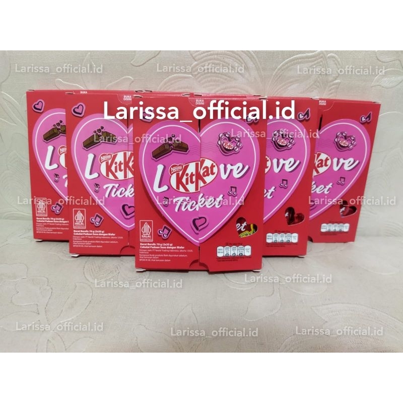 Kt KAT LOVE TICKET VALENTINE Edition 2024/NESTLE KIT KAT LOVE TICKET ...