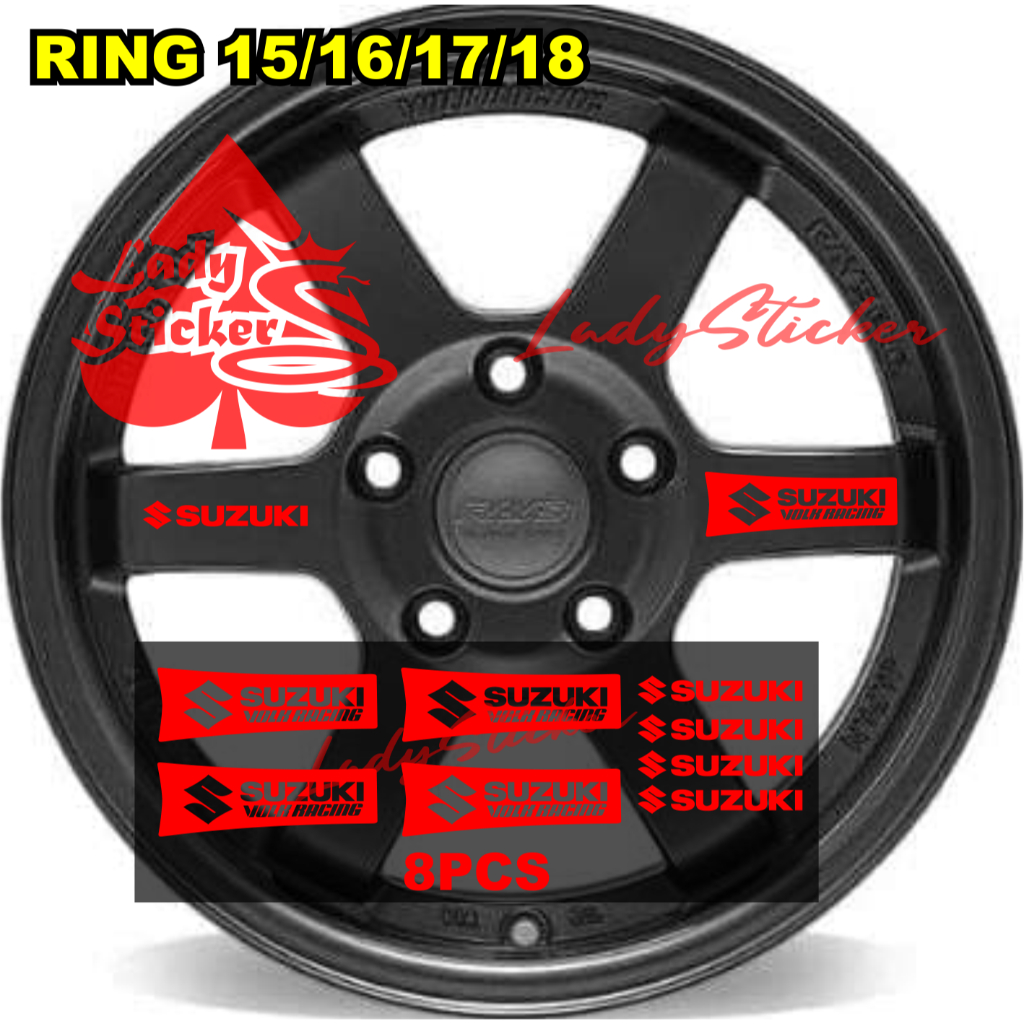 Volk RACING RAYS STICKER SUZUKI ERTIGA VELK RACING CAR STICKER te 37 SL ...