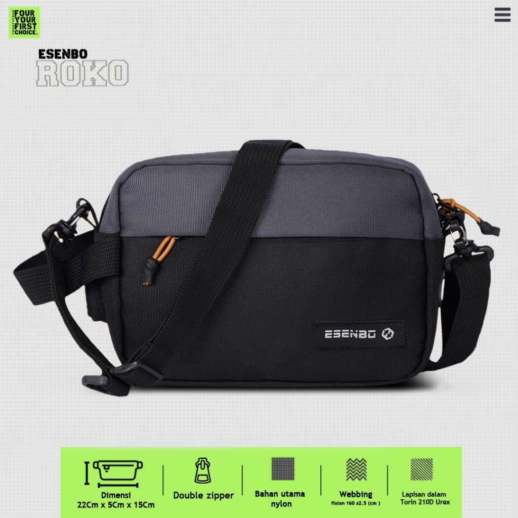 Roco Esenbo Men's Pouch Sling Bag By ZIgzag - Men's Pouch | Shopee ...