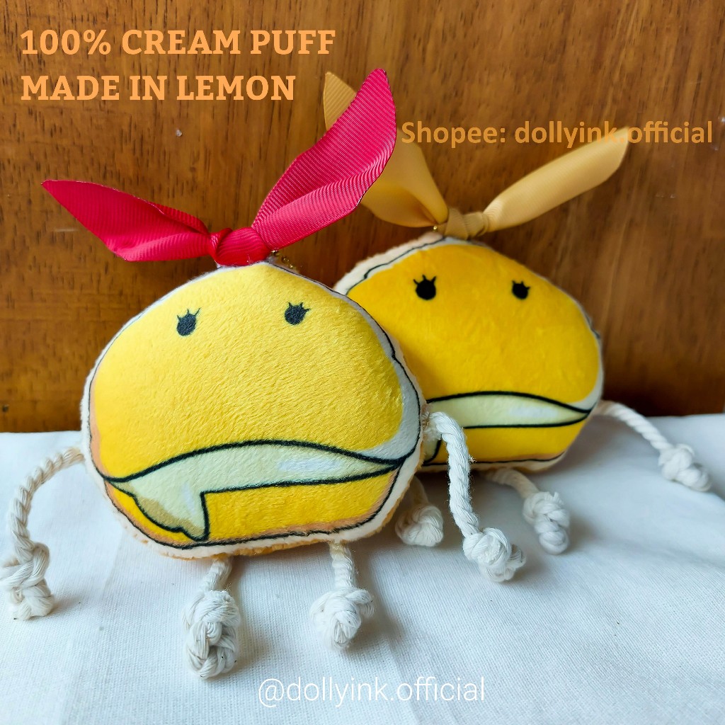 GANTUNGAN Cream Puff Plushie Keychain Mashle: Magic and Muscles/Musle ...