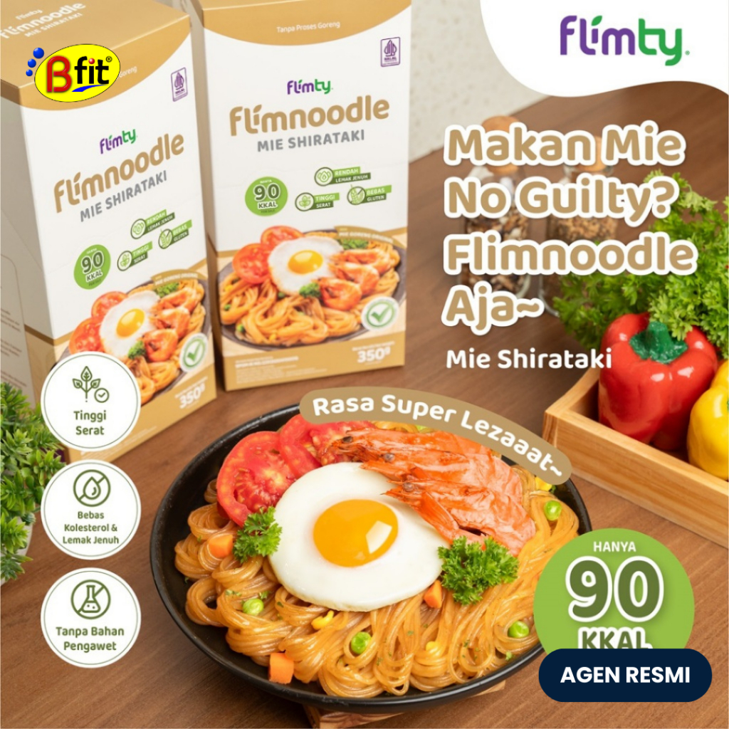 Bfit - Flimty - Flimnoodle - 1 Box (contains 5 pcs) - Shirataki Noodles ...