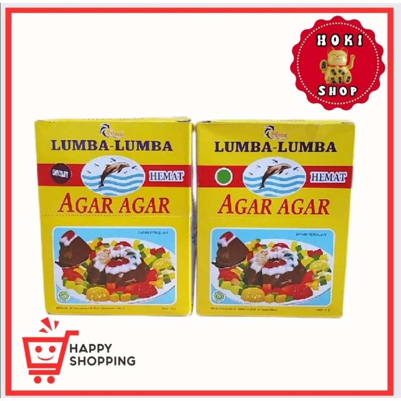 Agar Agar Lumba 1 box contains 12 pcs / Agar Lumba / Agar Agar Flour ...