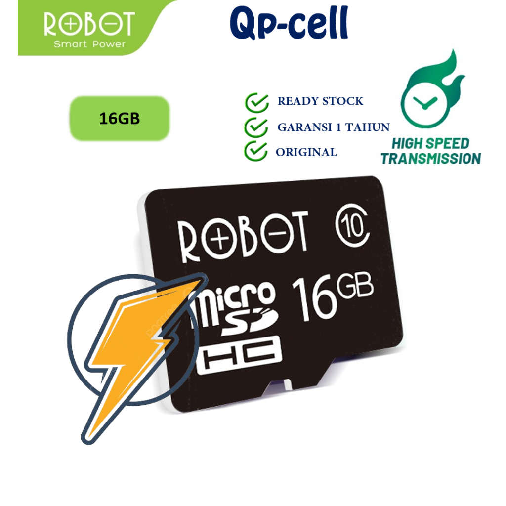 HP Robot Memory Card-Micro SD Memory Card (8GB/16GB) Class 10 Speed ...