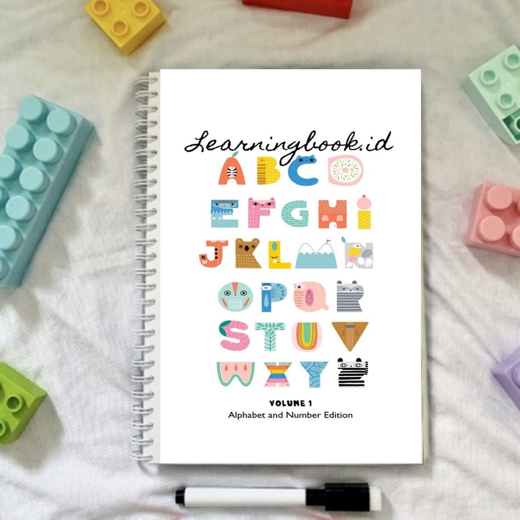 WIPE AND CLEAN BOOK - Learning Book Alphabet and Number Vol 1- Activity ...