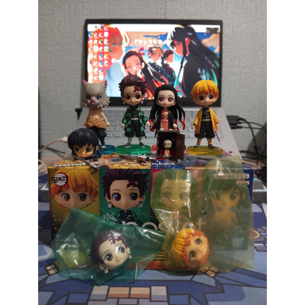 Tanjiro Nezuko Zenitsu Inosuke Kimetsu No Yaiba Qposket Bundle Set ...