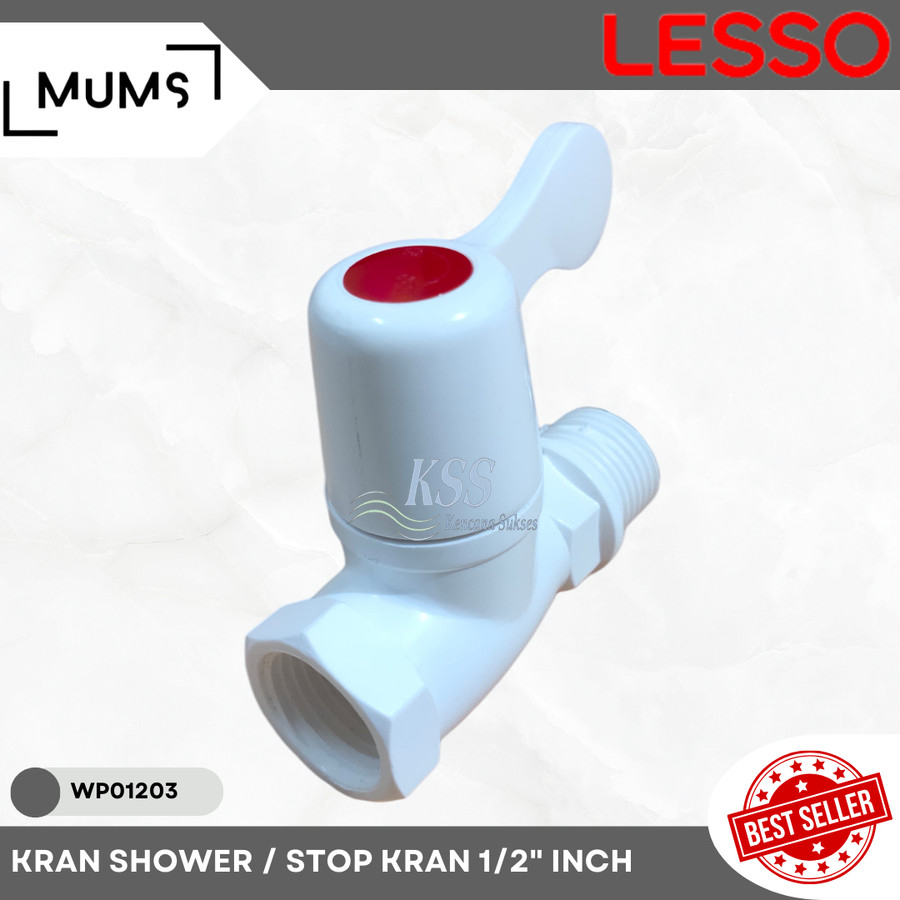 Stop Lesso Water Faucet 1/2" Inch Pvc Plastic Shower Faucet Bidet ...