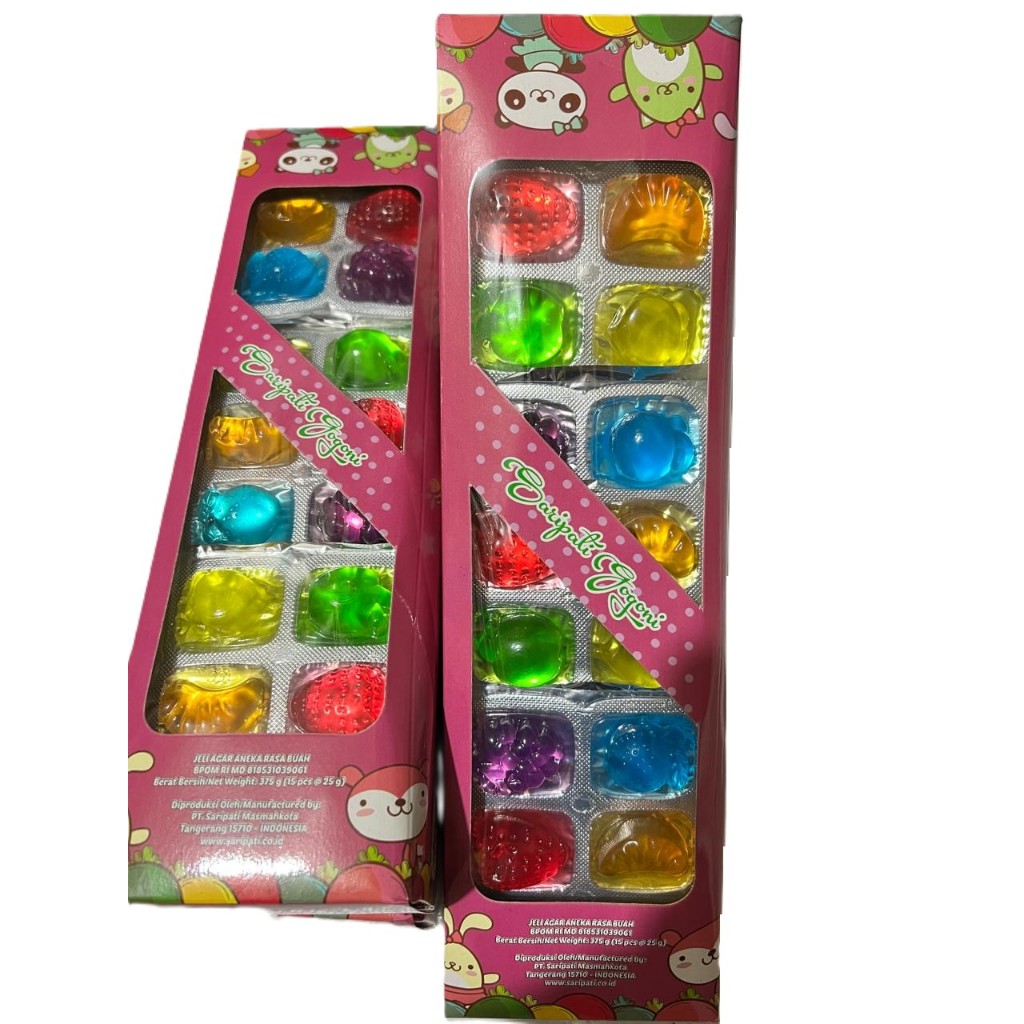 Gogoni Fruit Essence Jelly Jelly Agar Agar Various Fruit PACK (15 pcs ...