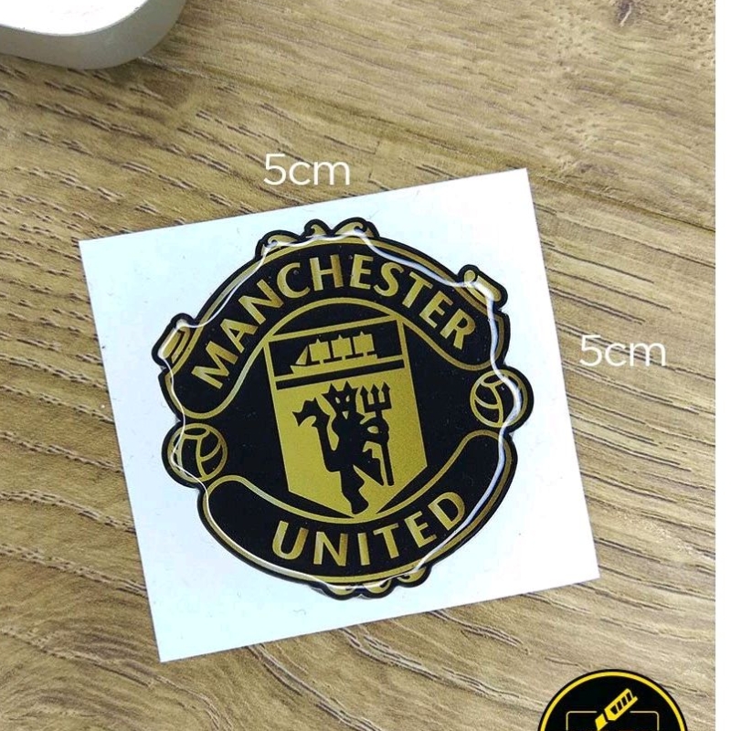 Manchester UNITED logo resin sticker emblem | Shopee Singapore