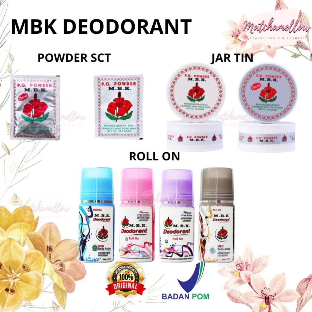 ️MATCHA ️MBK SUPER SILVER WHITE DEODORANT POWDER - DEODORANT ROLLON ...