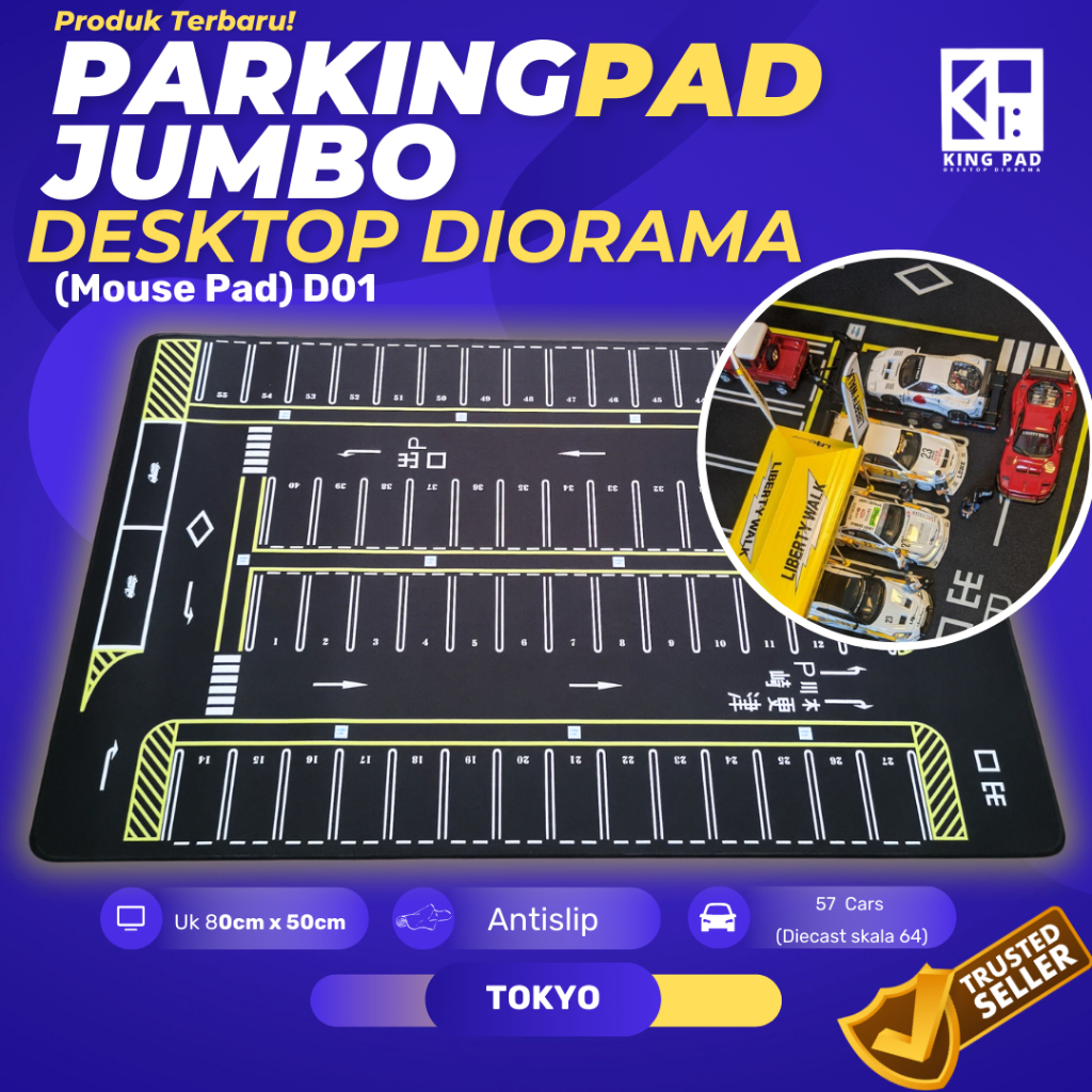 1:64 scale Diecast Parking pad Desktop Diorama Mouse pad Diecast Lot Parking by KINGPAD | Shopee ...
