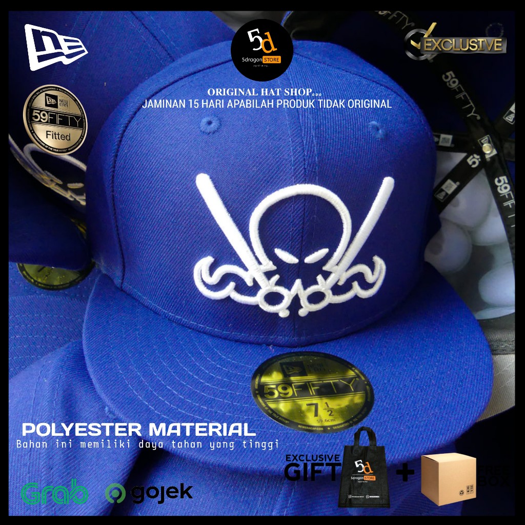 New ERA Hat ORIGINAL 59FIFTY DIONIC POPPY OCTOSLUGGER | Shopee Singapore