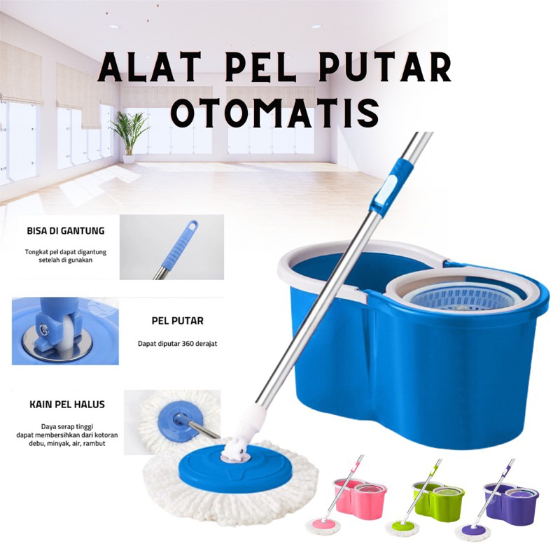 Rotary Mop Mop Bucket Set Practical Minimalist Mop Spin Mop 360 Degree ...