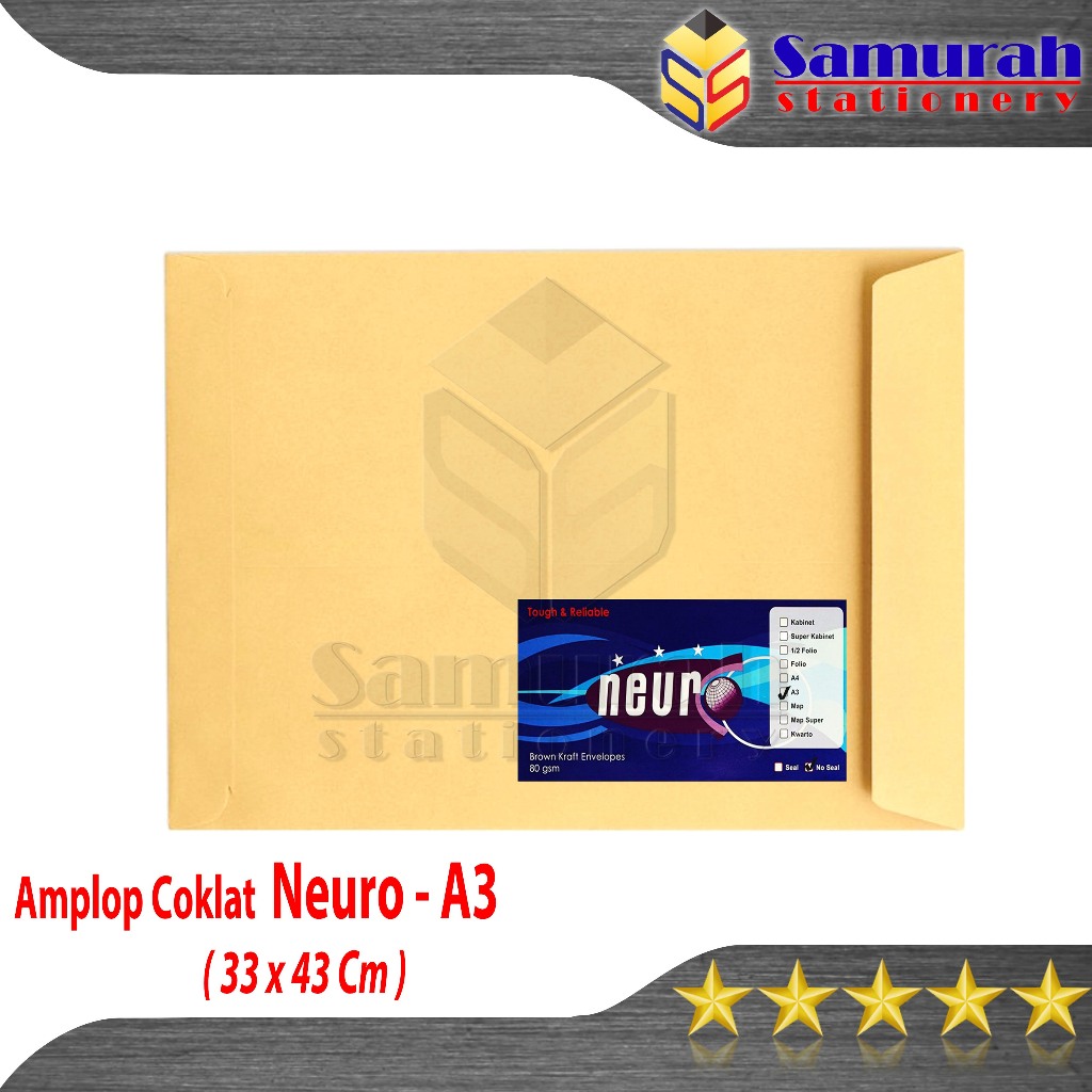 Plain Brown Paper Envelope Neuro A3 Size Plain/Document File Envelope ...