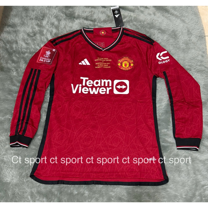 Mu home Long Sleeve Jersey 2023-2024 Import go Thailand Shirt LS mu ...