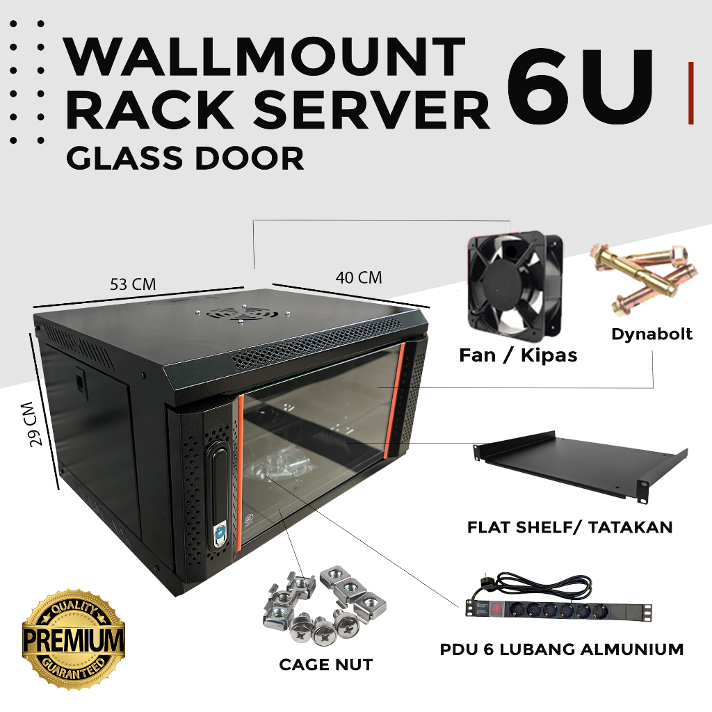 Wallmount rack 6u / server rack 6u | Shopee Singapore