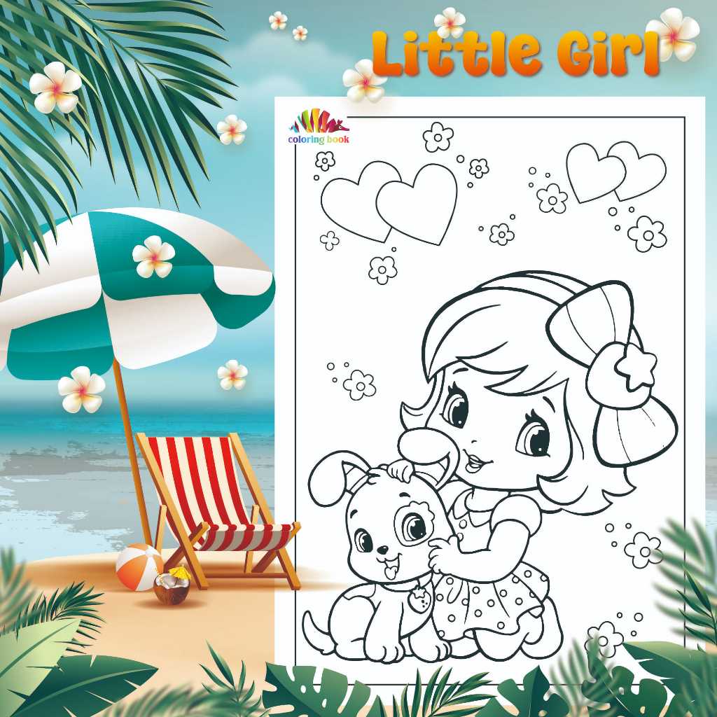 Coloring PAPER / COLORING / DRAWING PAPER / LITTLE GIRL / COLORING ...