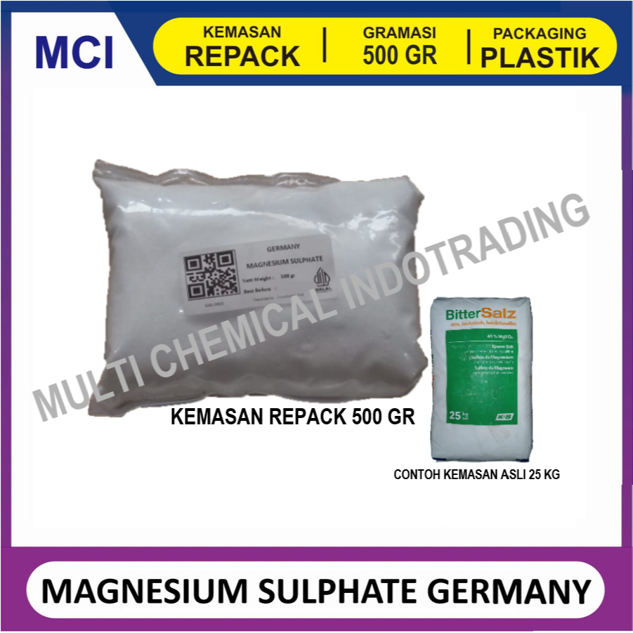 ENGLISH SALT / EPSOM SALT / MAGNESIUM SULPATE ex. GERMANY || 500gr ...