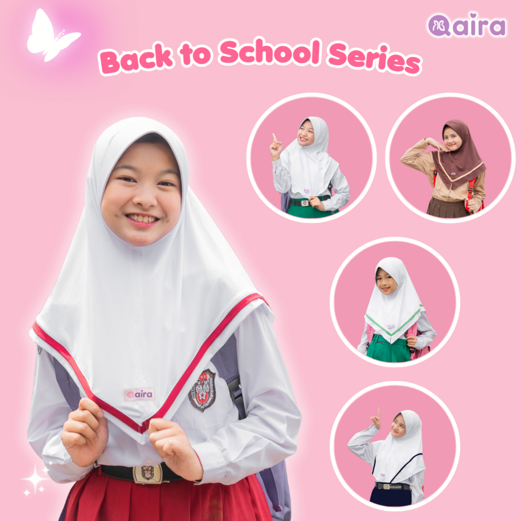 Qaira Instant Hijab For School Children - Back to School Series ...