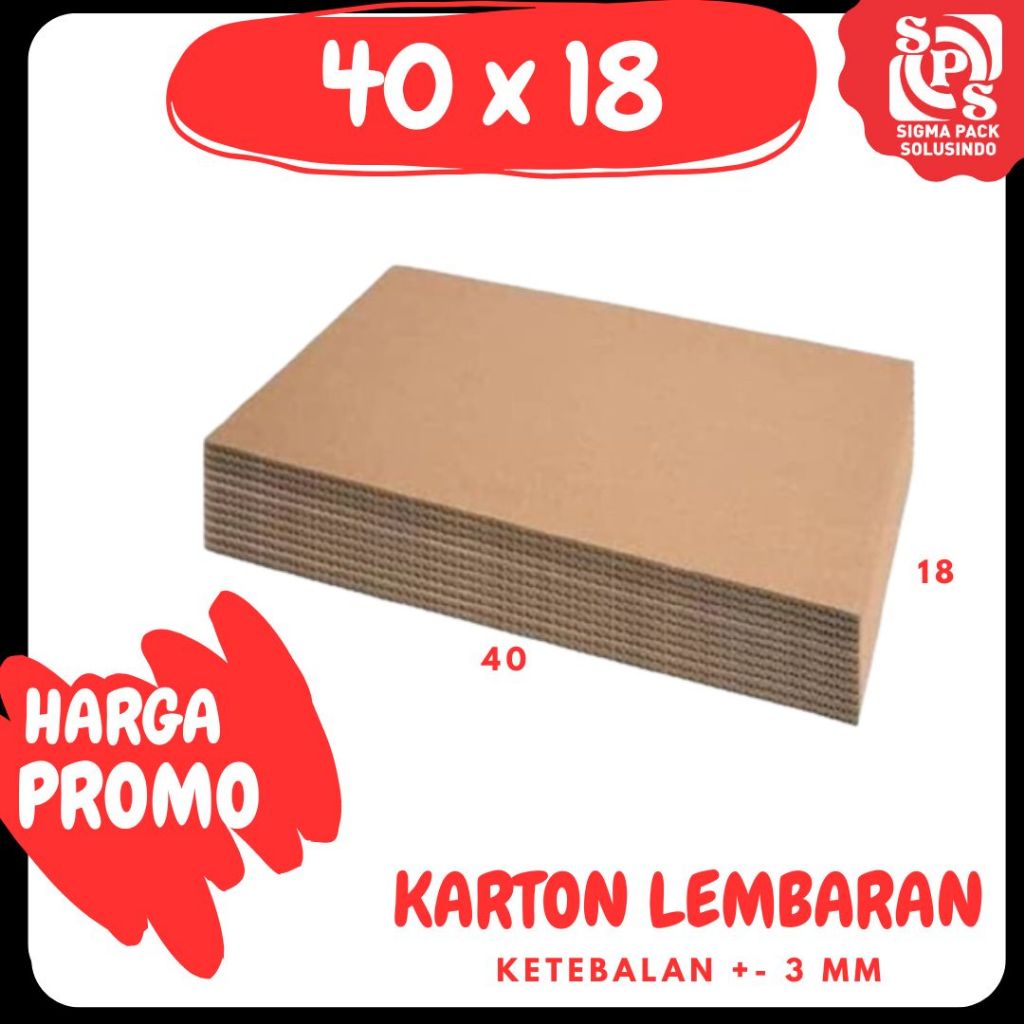 Sheet 18x40 Plain Material Sheet Single Wall Cardboard Brown Cardboard ...