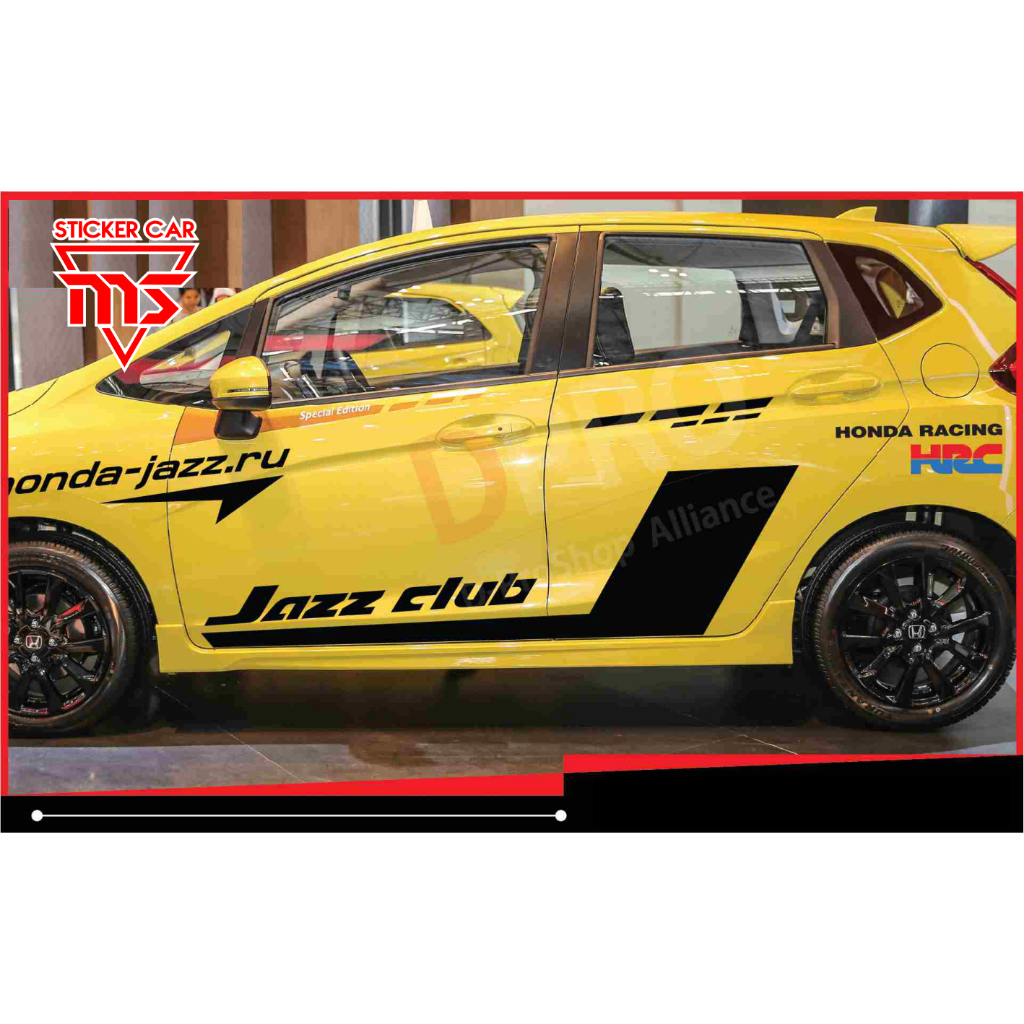 Honda jazz rs sticker Car sticker honda fit jazz side body | Shopee ...