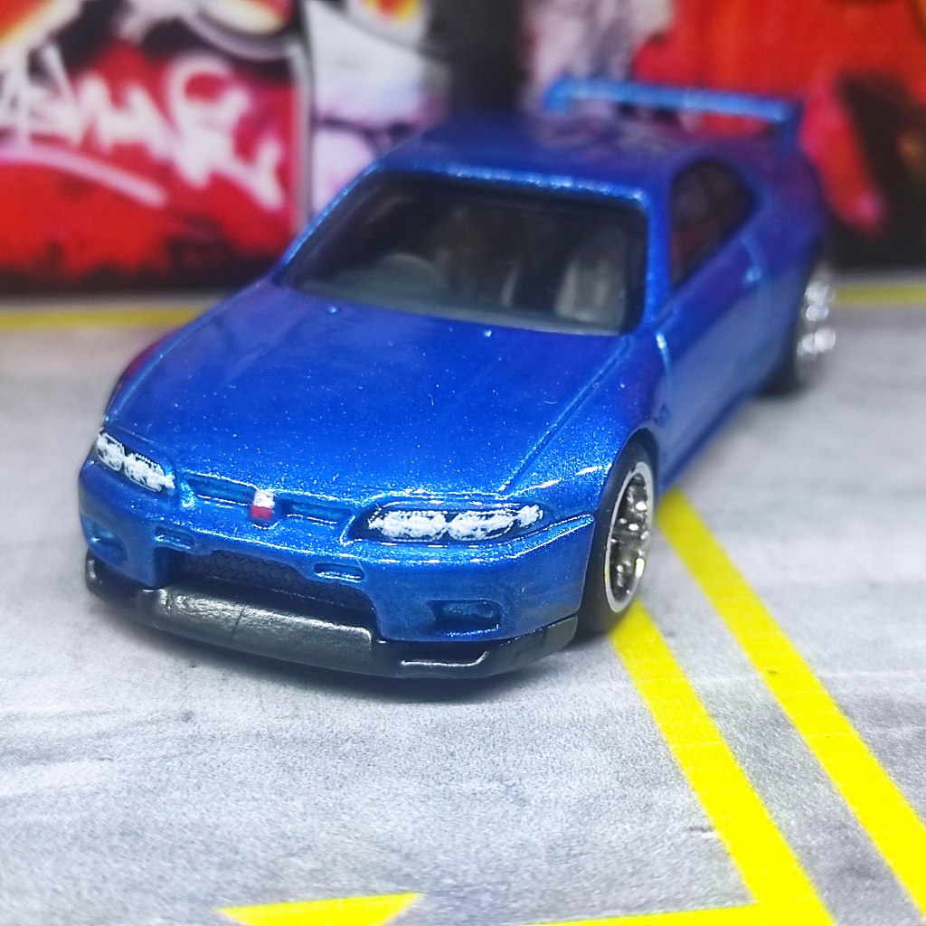 Hot WHEELS loose Nissan Skyline GT-R R33 Blue SWAP WHEELS Rubber Tires ...