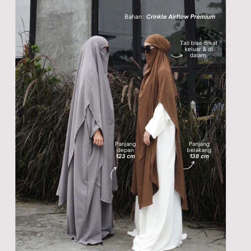 French Pashmina Medina Tali Airflow Model long oval Free Veil Tali ...