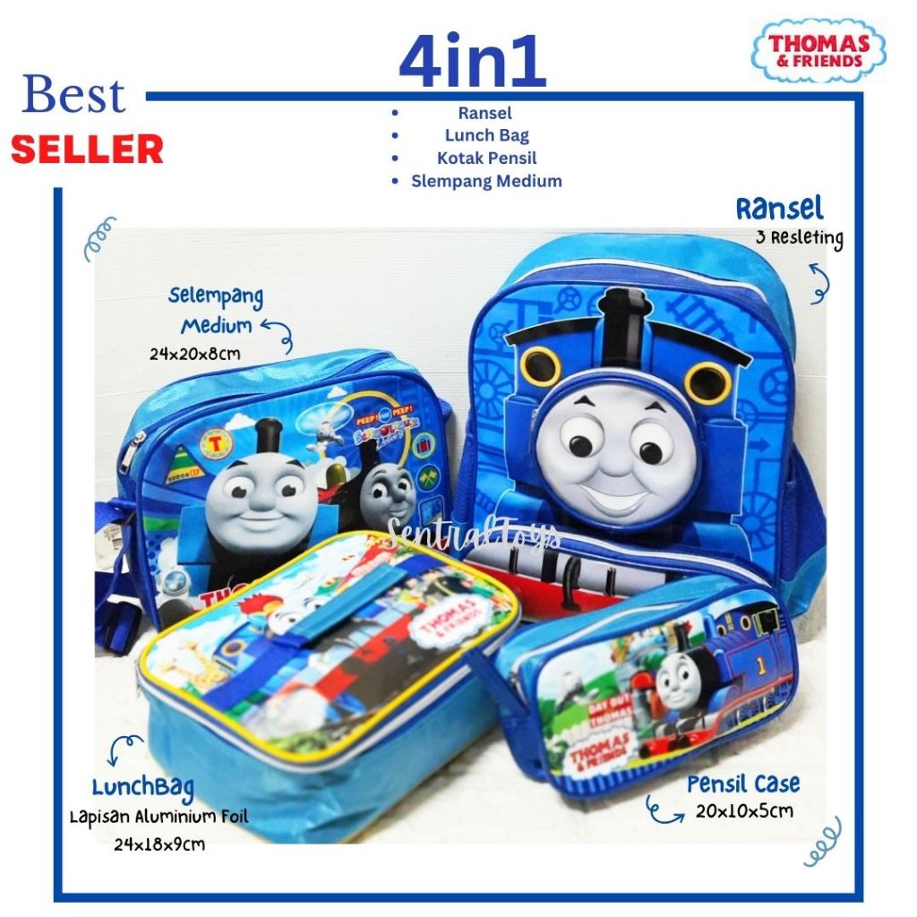 Thomas Kindergarten/Primary School Children's Backpack, Pencil Box ...